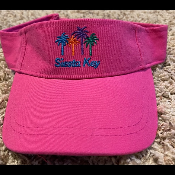 Distinctibe Headwear | Accessories | Hot Pink Siesta Key Visor | Poshmark